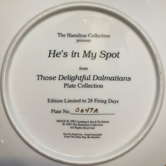 Hamilton Collection | Accents | Hamilton Collection Dalmatian Plates ...